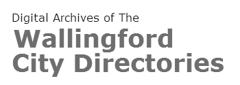 Digital Archives of Wallingford City Directories